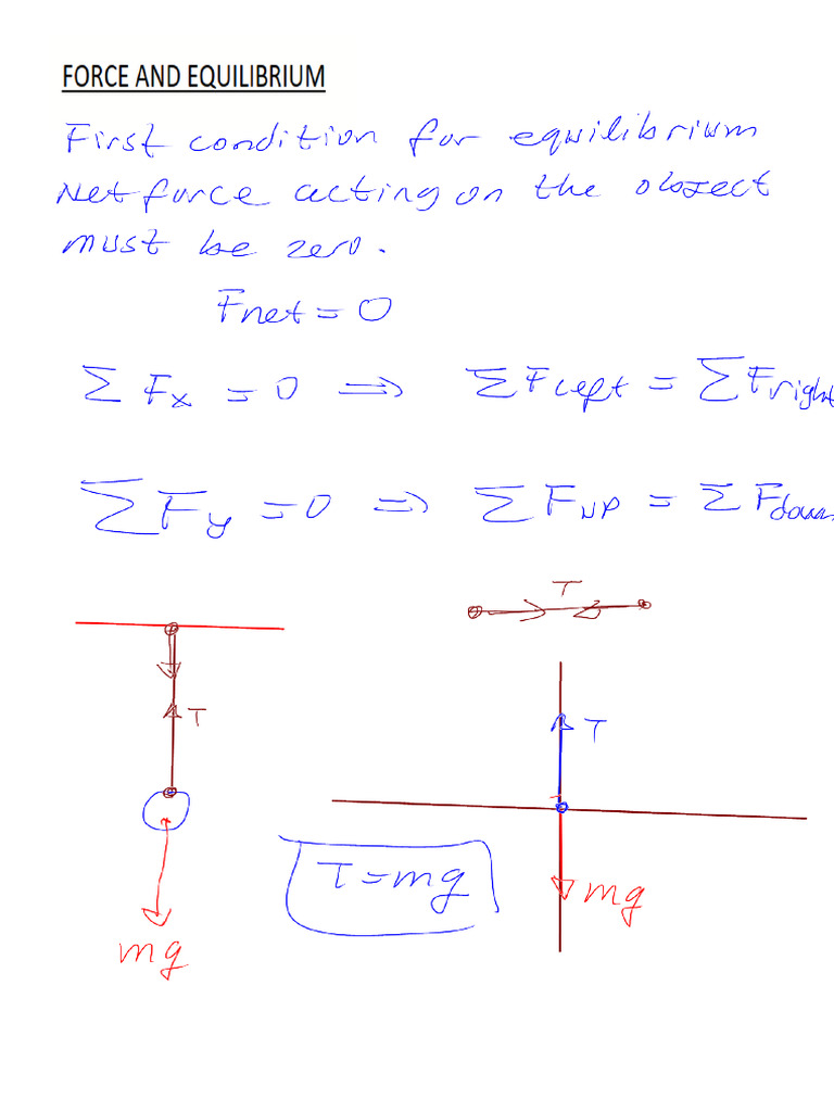 Force and Equilibrium1 | PDF