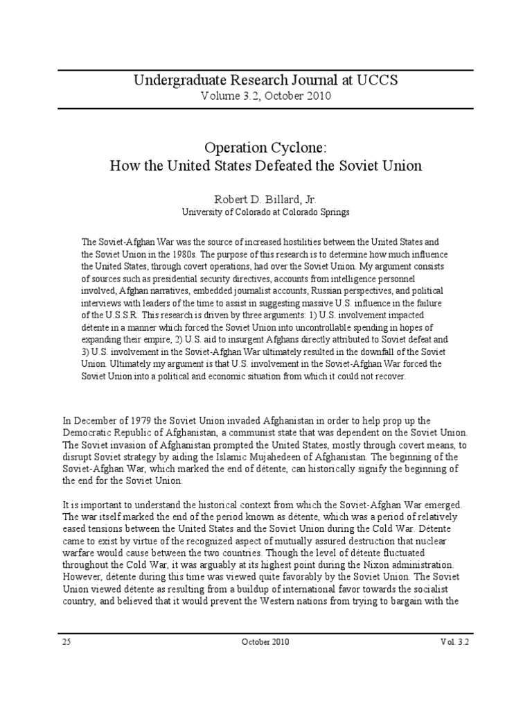 Operation Cyclone: How U.S. Covert Action in Afghanistan Helped Cause ...