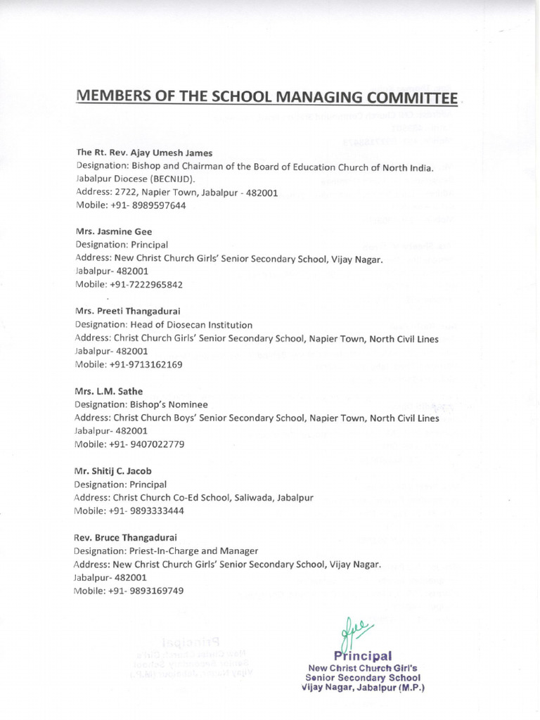 School Management Committee Members | PDF