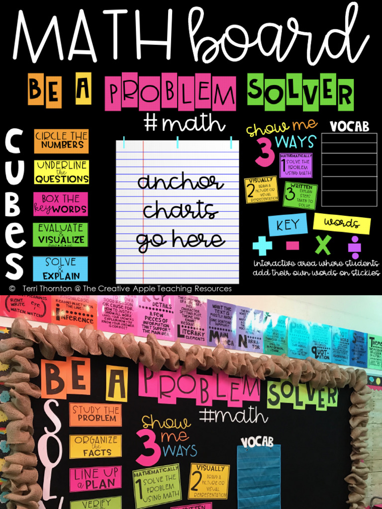 Math Problem Solving Bulletin Board | PDF