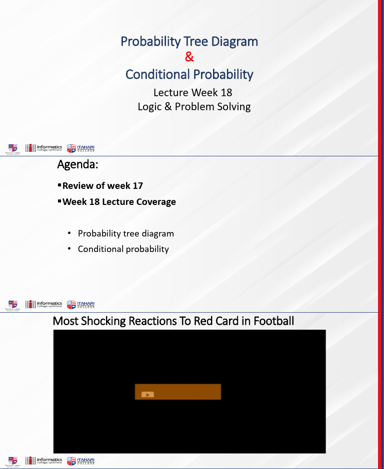 MA4001NI Week18 L ConditionalProbability 82796 | PDF | Probability | Mathematics