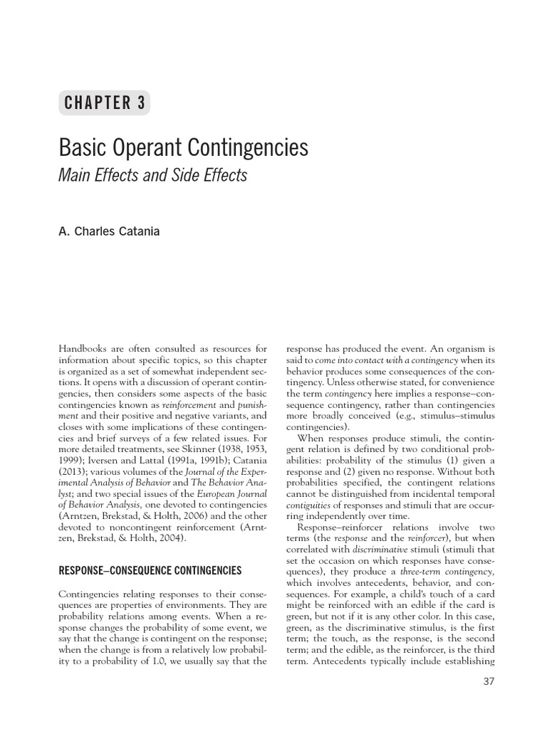 Chapter 3 | PDF | Reinforcement | Classical Conditioning