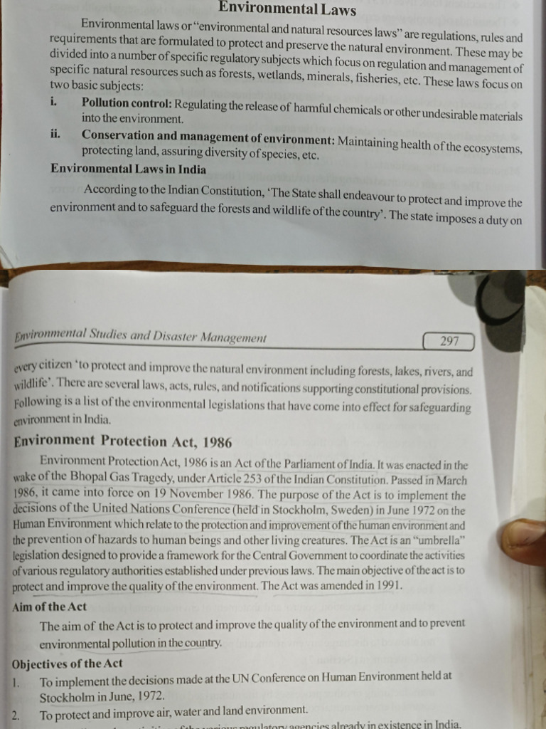 Overview of Environmental Laws in India | PDF | Environmental Law | Nature