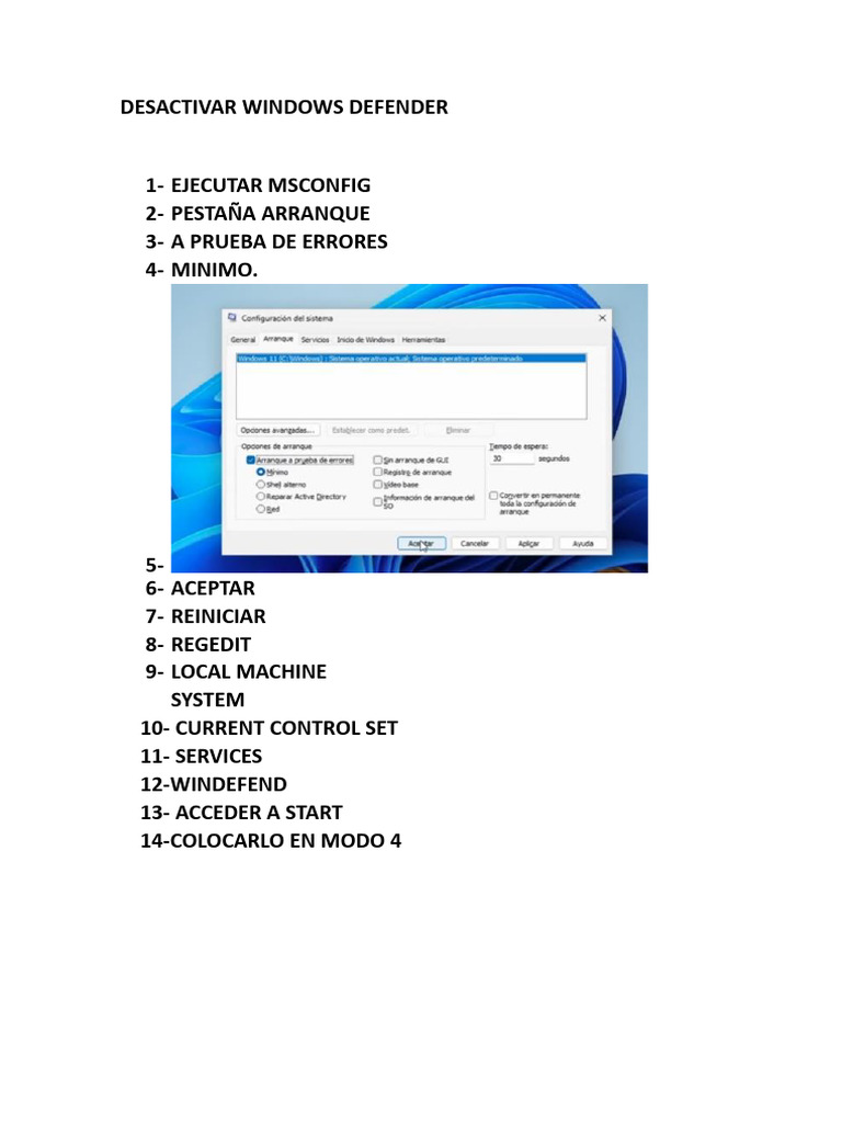 Desactivar Windows Defender | PDF