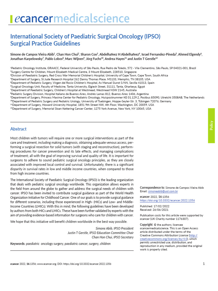Surgical Practice Guidelines | PDF | Surgery | Doctor Of Medicine