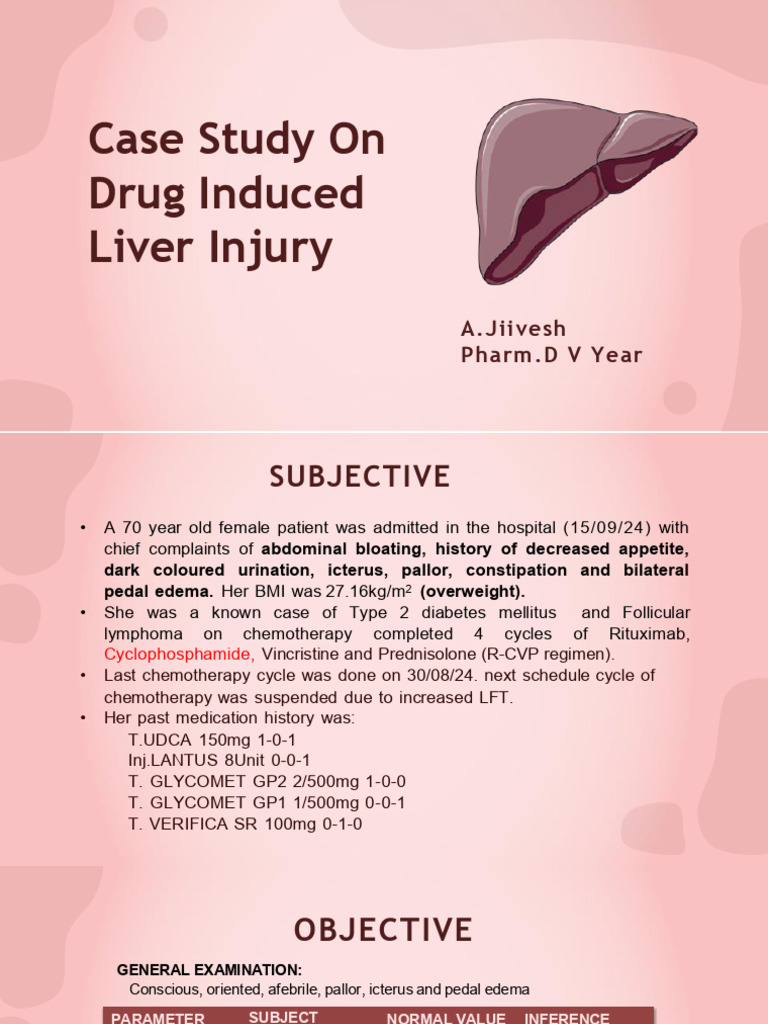 Drug-Induced Liver Injury Case Study | PDF | Medical Specialties ...
