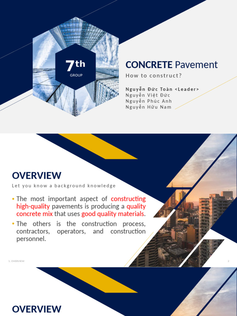 Concrete Pavement Construction Guide | PDF | Concrete | Road Surface
