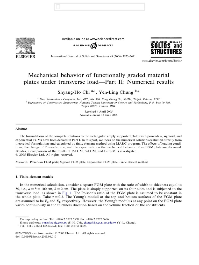 Mechanical Behavior of Functionally Graded Material Part2 | PDF ...