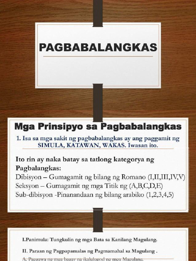 Pagbabalangkas | PDF