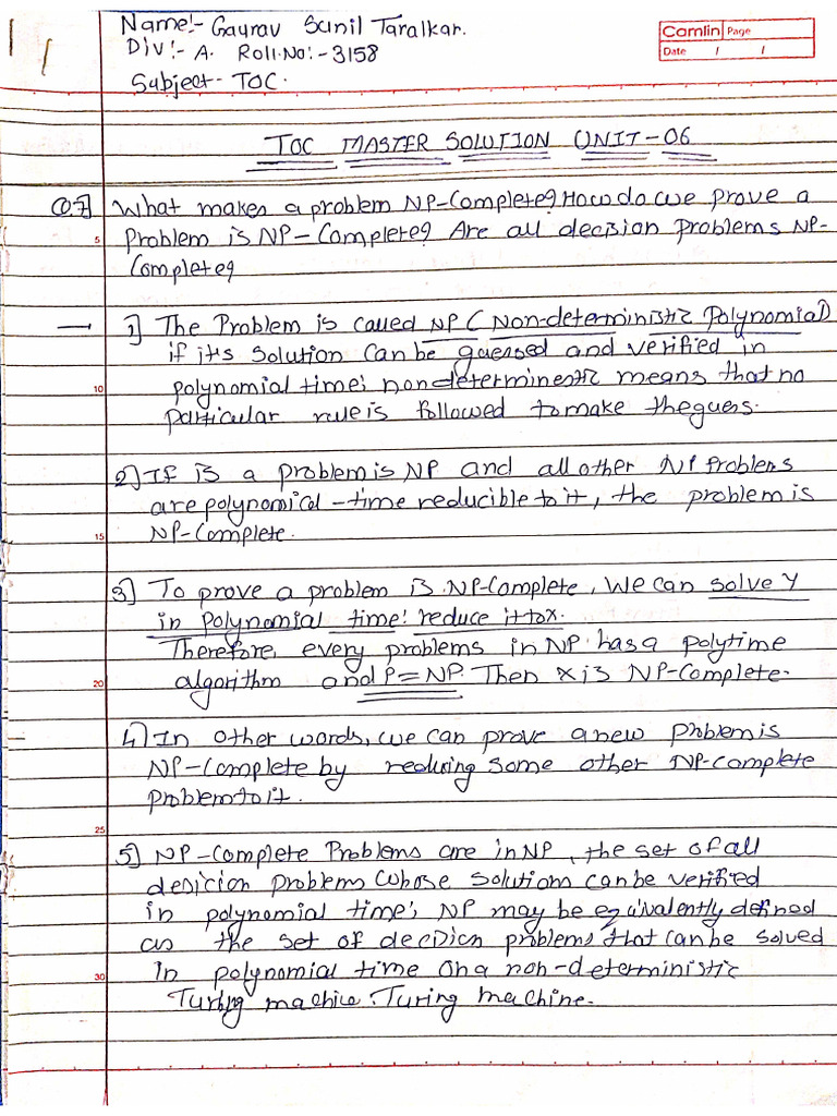 Toc Master Solution Unit6 | PDF