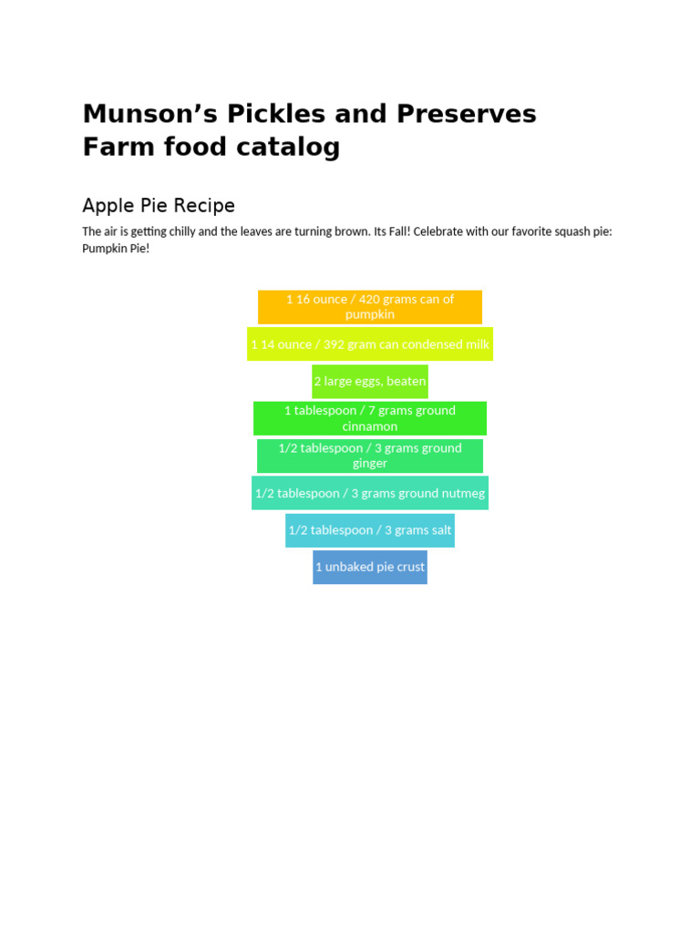 L3 T1 Try2 Fall Harvest Catalog Starter | PDF | Beetroot | Apple