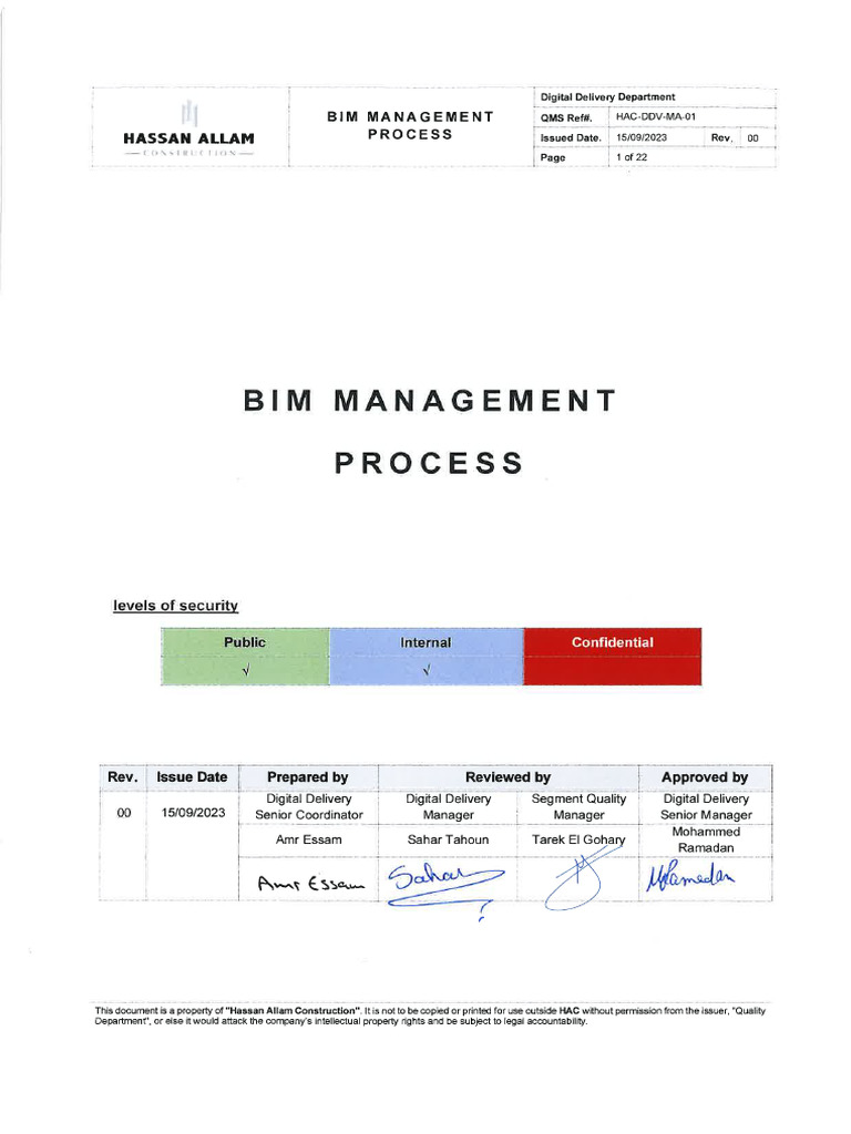 BIM Management Procedures Overview | PDF | Building Information ...