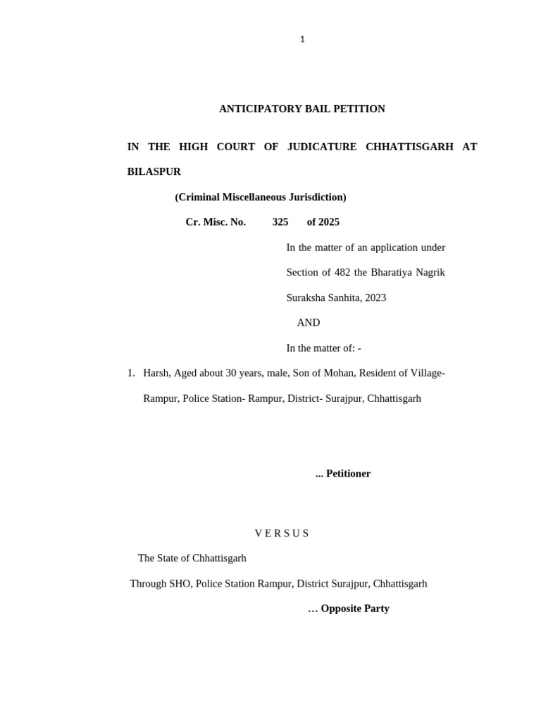 Drafting Bail Petition | PDF | Bail | Justice