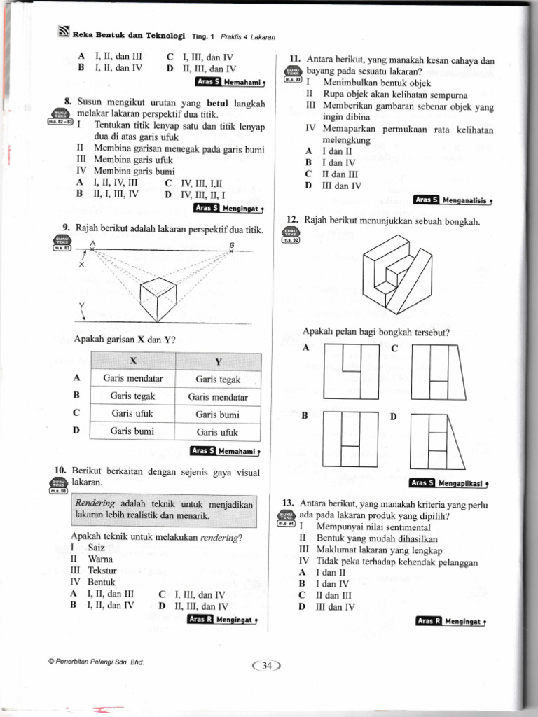Teknik Lakaran Perspektif Dua Titik | PDF