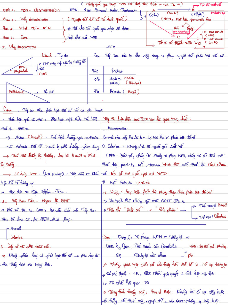 Buổi 6- Kinh tế hội nhập quốc t- Case Study MFN và NT | PDF