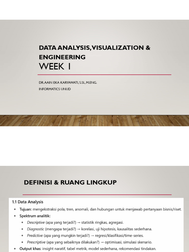 DAVE - Week 1 | PDF