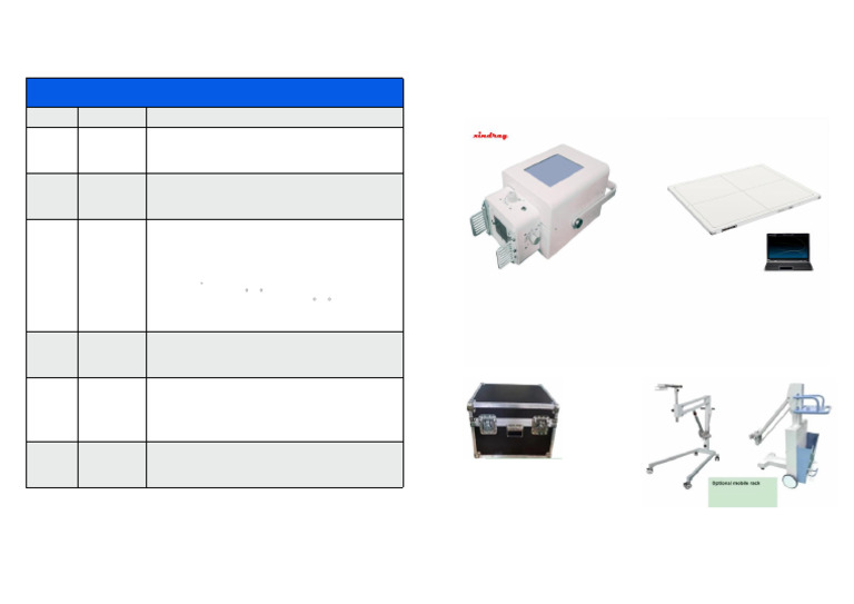XRXP100 Portable X-ray Catalogue Xindray | PDF | Power (Physics) | Electromagnetism