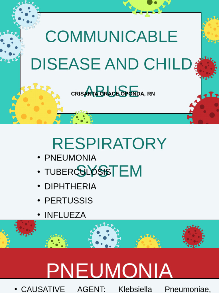 Communicable Disease and Child Abuse | PDF | Pneumonia | Rape