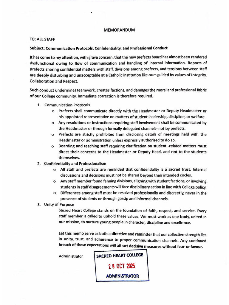 Memorandum | PDF