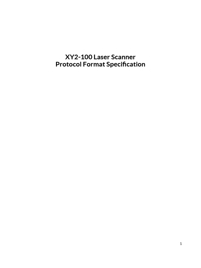 XY2-100 Protocol Specification Guide | PDF