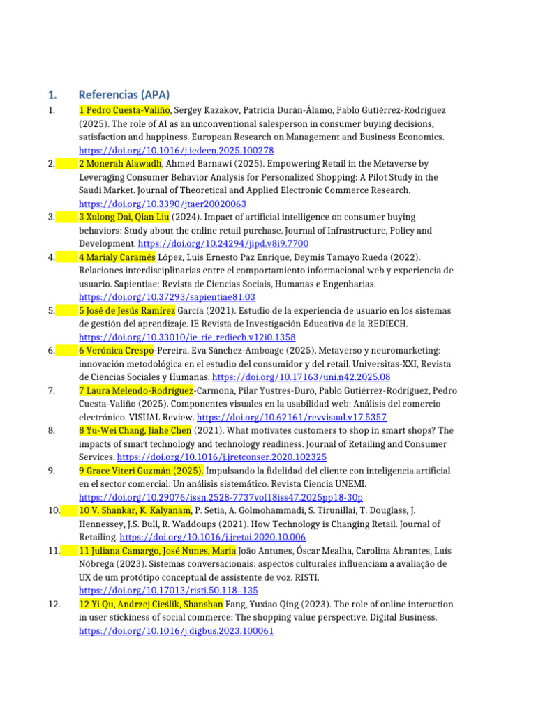 Referencias - APA - Unicas Act | PDF