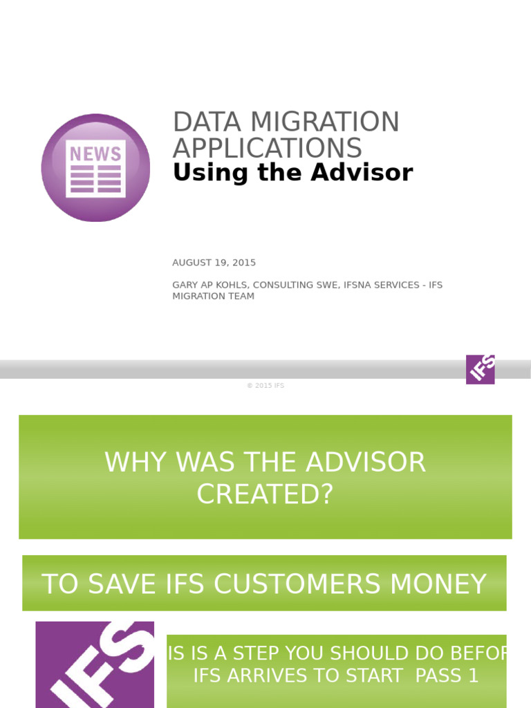 Training - ADVISOR Summary of Features | PDF | Table (Database) | Databases