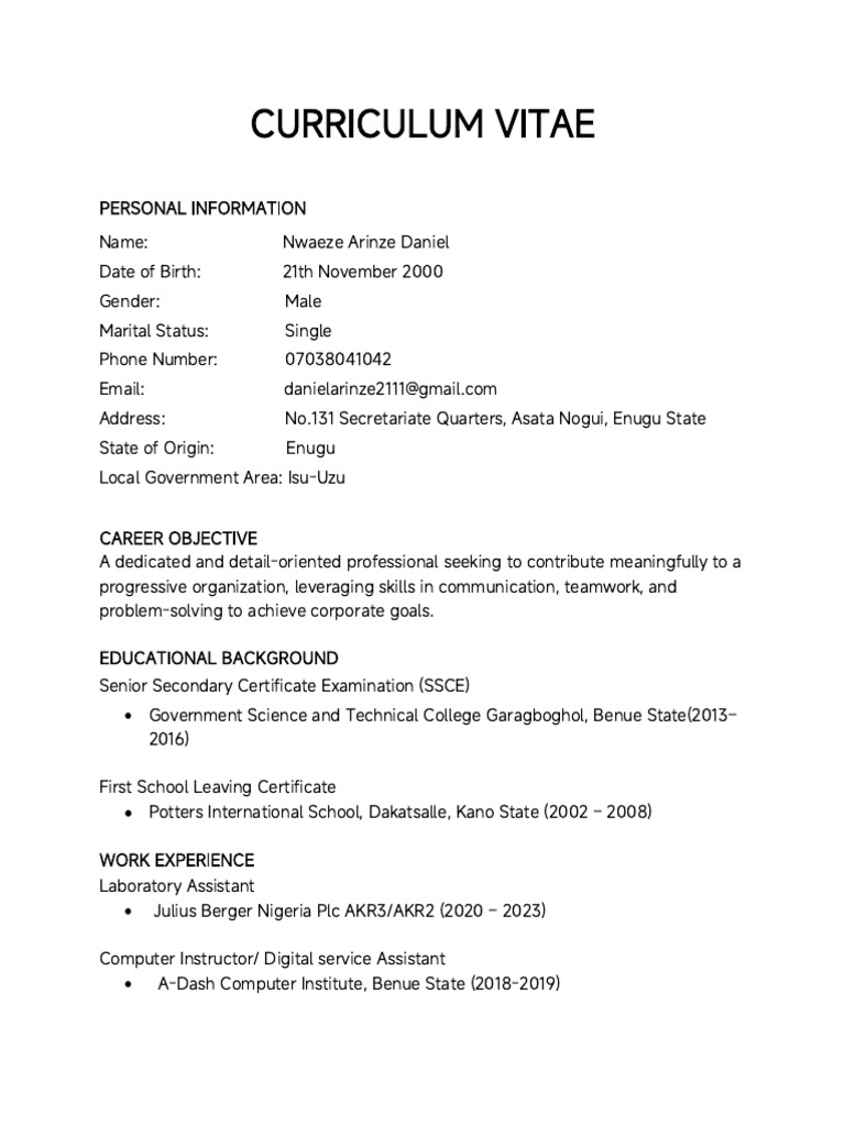 Curriculum Vita-Wps Office | PDF