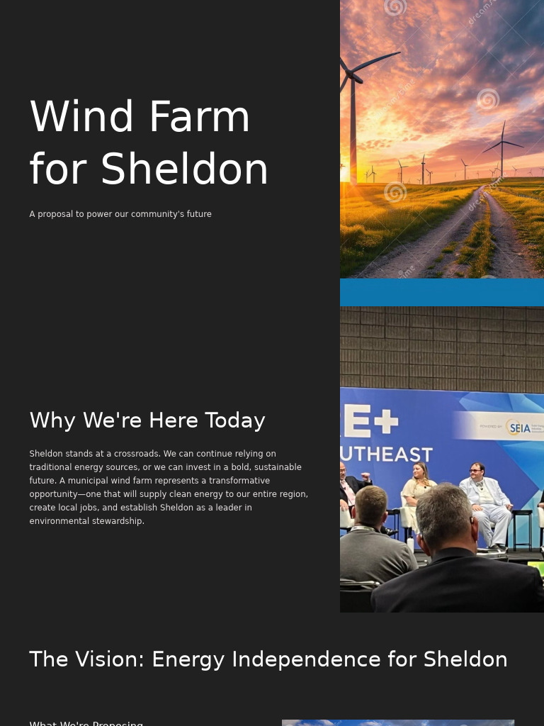 Wind Farm for Sheldon | PDF | Wind Power | Renewable Energy