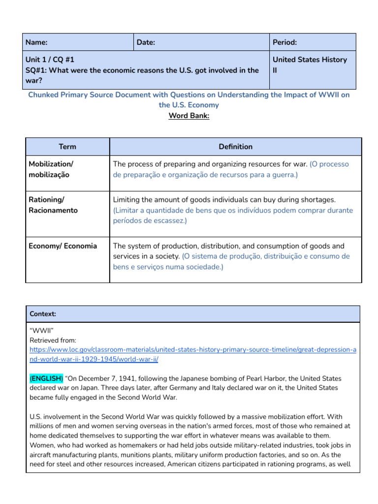 25 - 26 SY Great Depression Docs | PDF | Economies