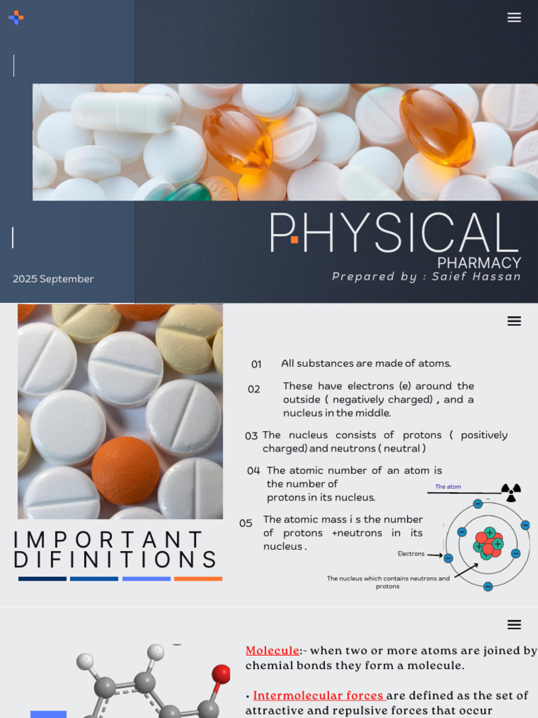 Physical Pharmacy Lecture 2 | PDF
