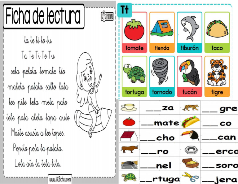 Refuerzo Fonema T | PDF