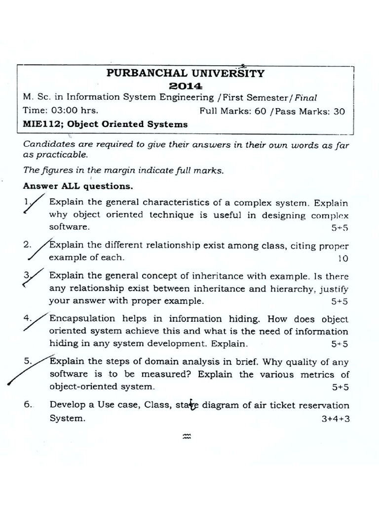 OOS Old Questions | PDF