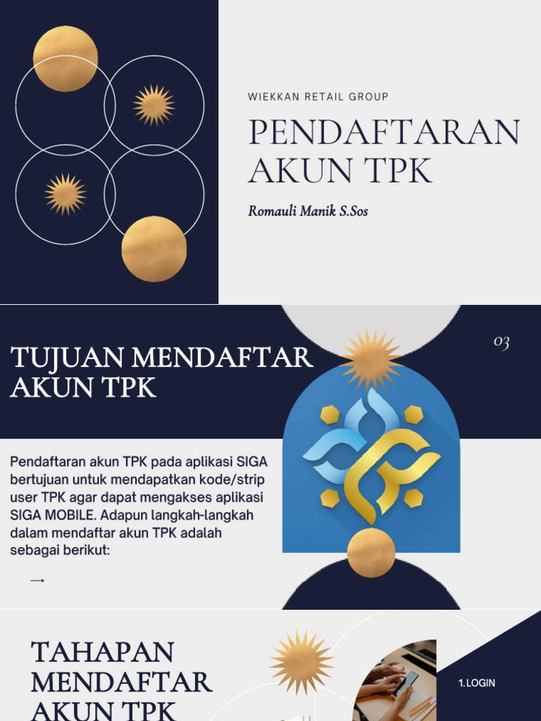 pendaftaran akun tpk | PDF