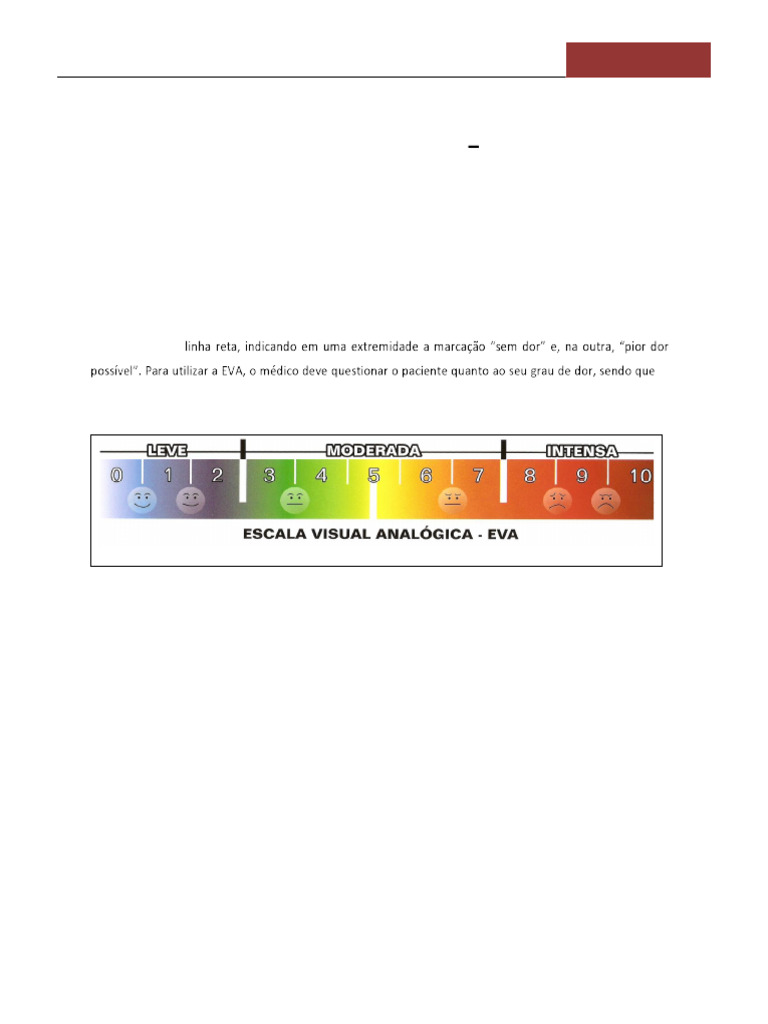 Escala Visual Analógica EVA para Dor | PDF