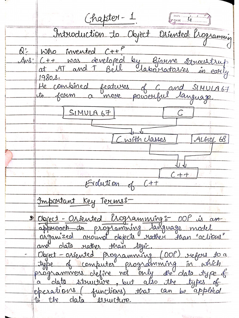 C++ Notes | PDF