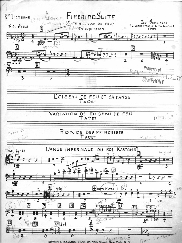 IMSLP179424 - The Firebird, K010 (Stravinsky, Igor) - 1919 Suite ...