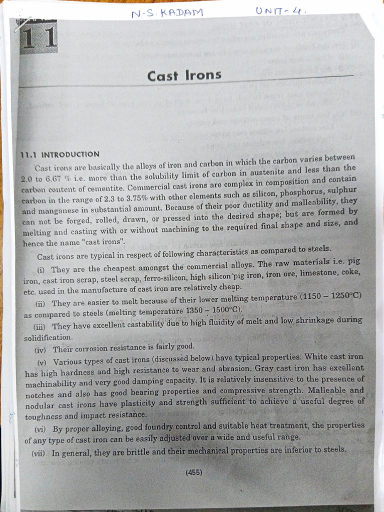 Melting Point of Steadite in Cast Iron | PDF | Cast Iron | Steel