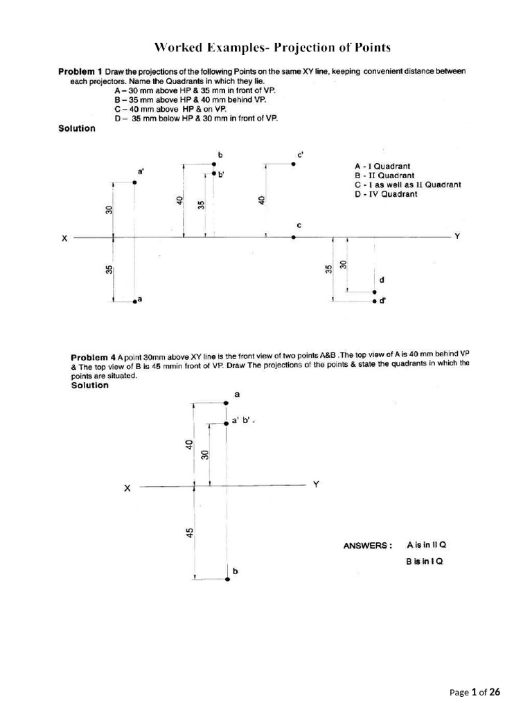 Engineering Drawing and Projections Guide | PDF