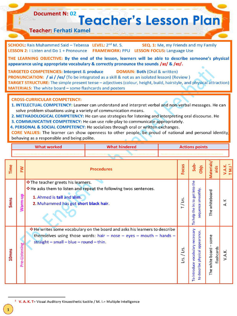 2nd M. S., Seq. 1, Lesson 2, Ver. 4, 24-25, For Telegram | PDF