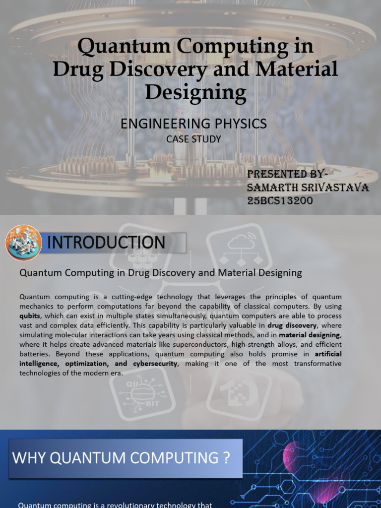 Quantum Computing in Drug Discovery and Material Designing | PDF