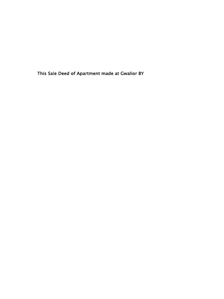 Deed Draft | PDF