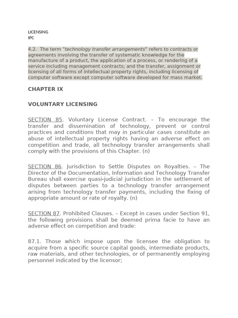 CIPL Licensing | PDF | License | Royalty Payment