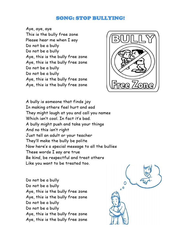 Stop Bullying: A Kindness Anthem | PDF