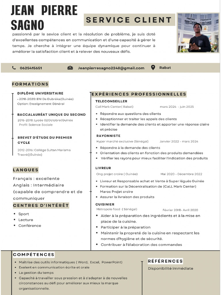 CV Jean Pierre | PDF