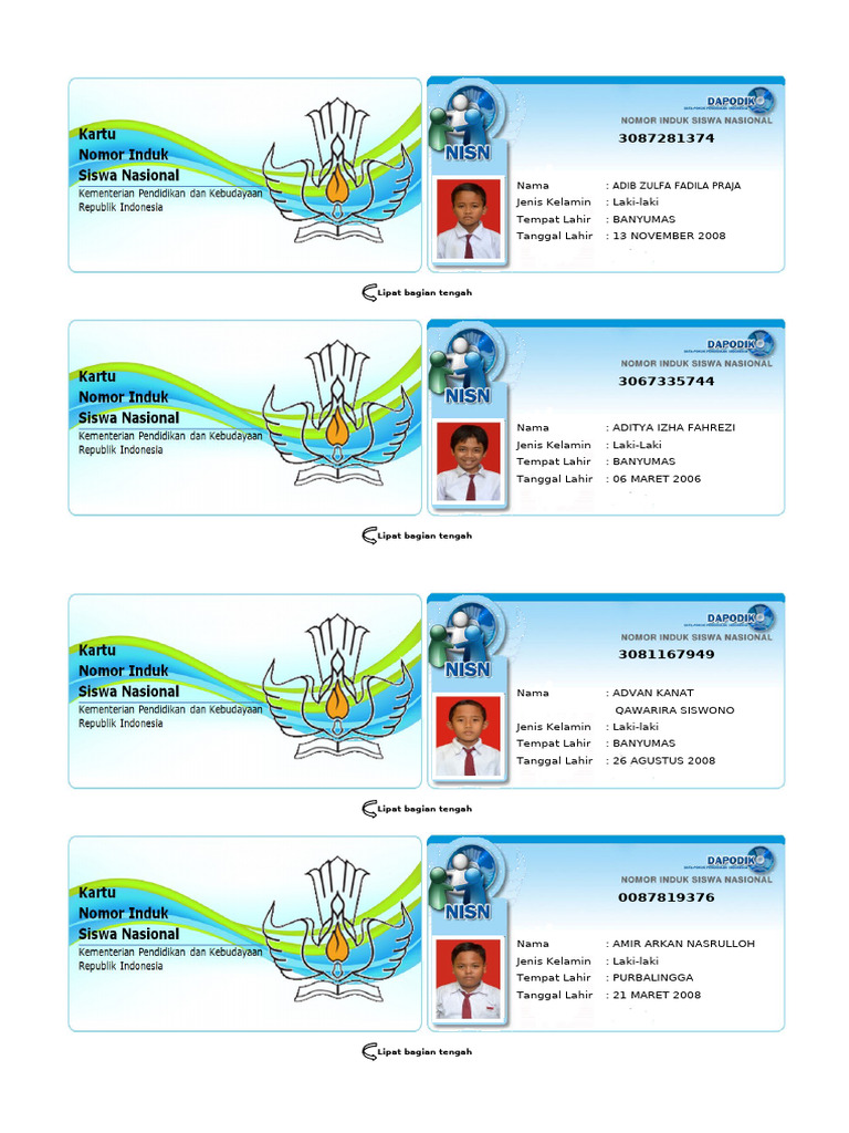 Panduan Cetak Kartu NISN Manual | PDF