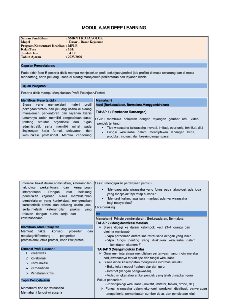 Modul Deep Learning Ppe | PDF