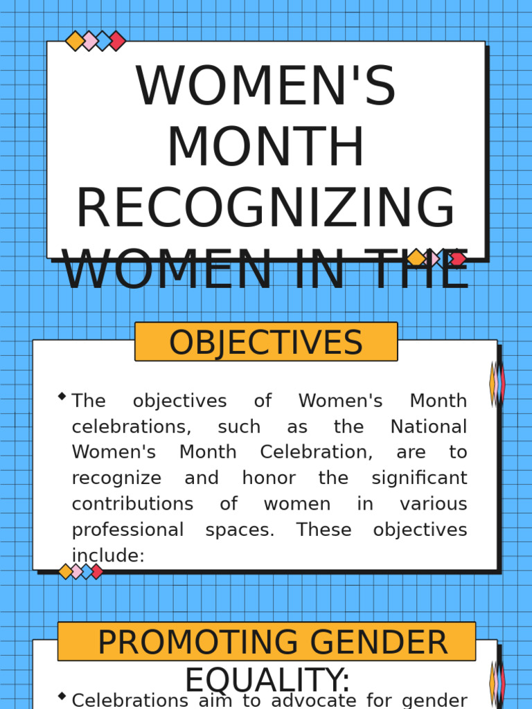 Women's Month Recognizing Women in The Workplace | PDF