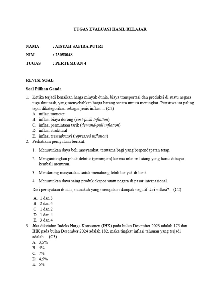 Aisyah Safira Putri (23053048) Soal Revisi | PDF