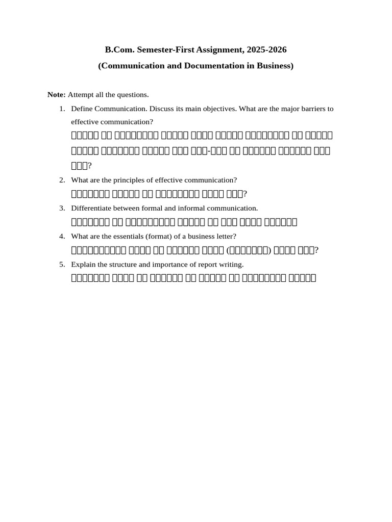 Communication and Documentation in Business | PDF