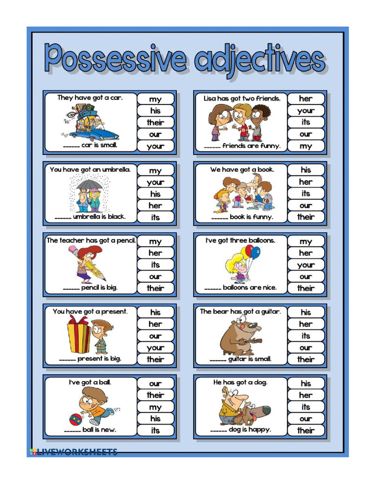 Possessive Adj 2 | PDF